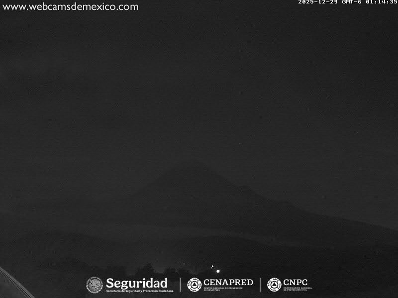 Volcán de Colima desde Montitlán en vivo, Montitlán, Volcán de Colima ...