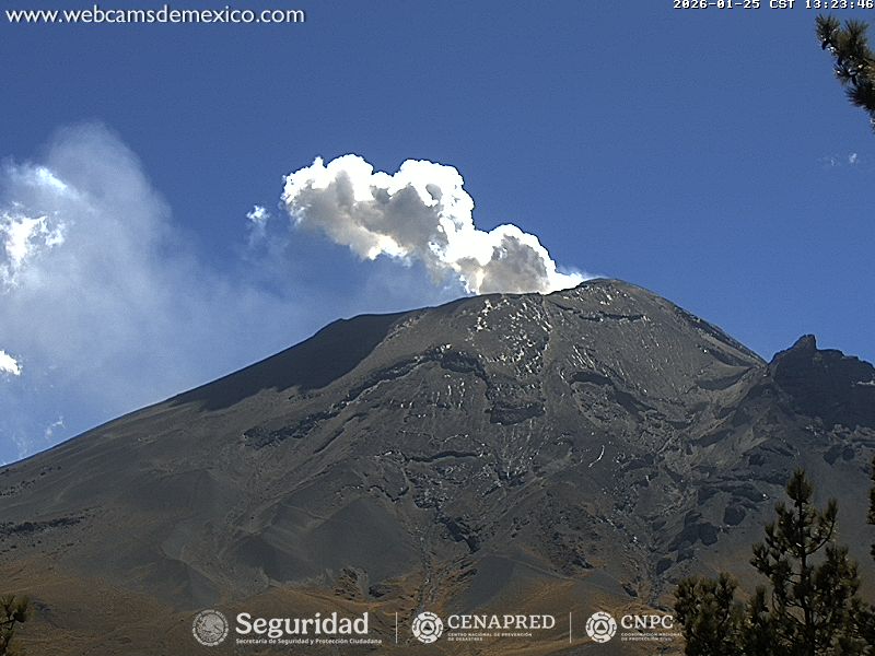 Popocatépetl desde Tlamacas en vivo, Tlamacas, Volcán Popocatépetl ...