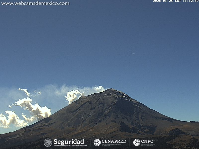 Popocatépetl desde Altzomoni en vivo, Altzomoni, Volcán Popocatépetl ...