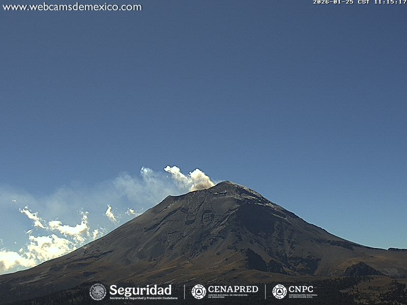 Popocatépetl desde Altzomoni en vivo, Altzomoni, Volcán Popocatépetl ...