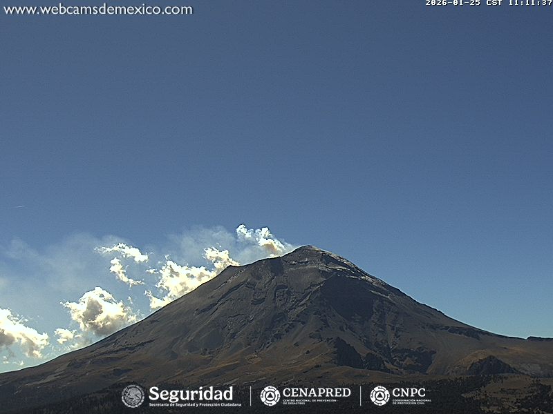 Popocatépetl desde Altzomoni en vivo, Altzomoni, Volcán Popocatépetl ...