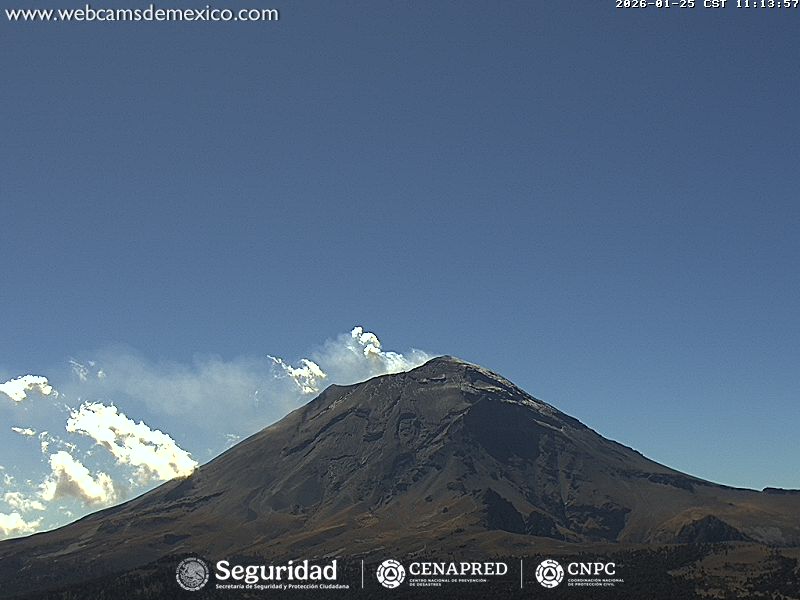 Popocatépetl desde Altzomoni en vivo, Altzomoni, Volcán Popocatépetl ...