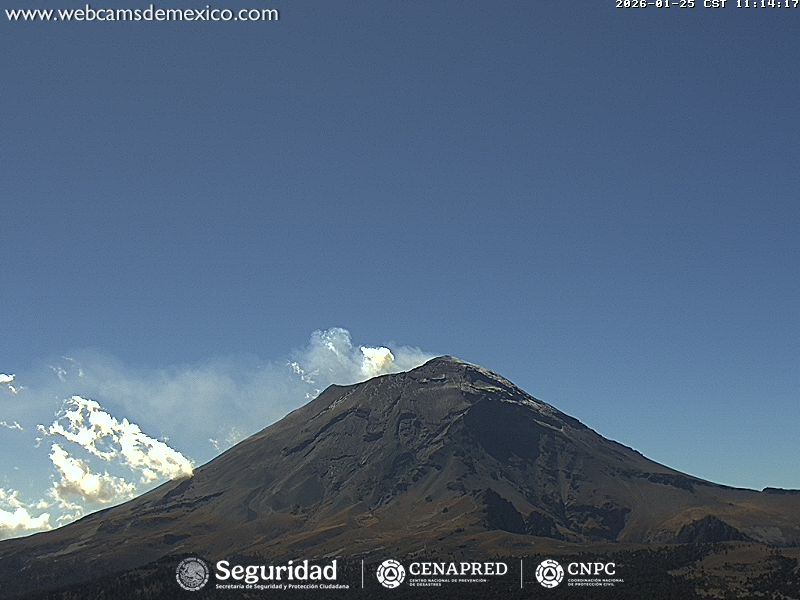 Popocatépetl desde Altzomoni en vivo, Altzomoni, Volcán Popocatépetl ...